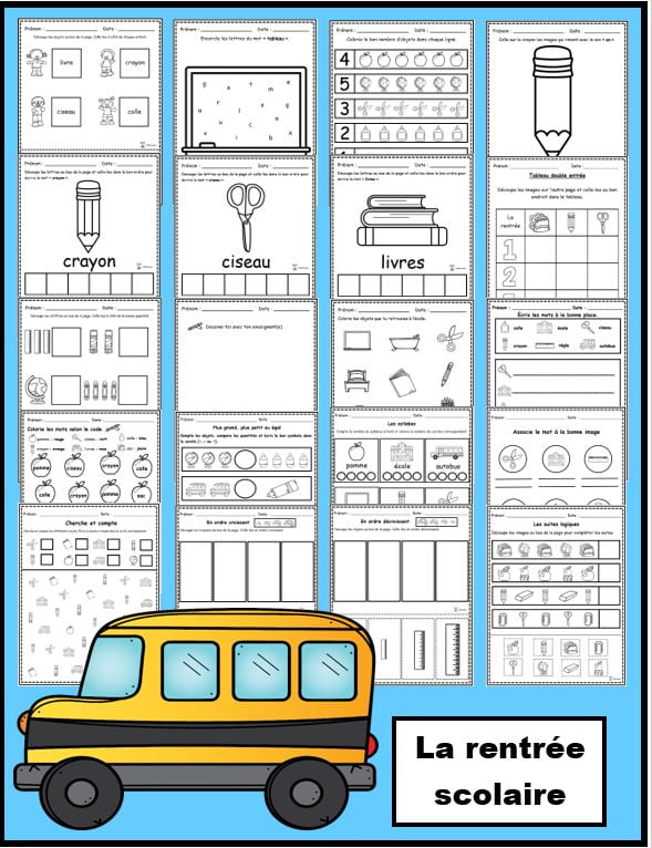Rentrée Scolaire - Mes Idees Pedagogiques